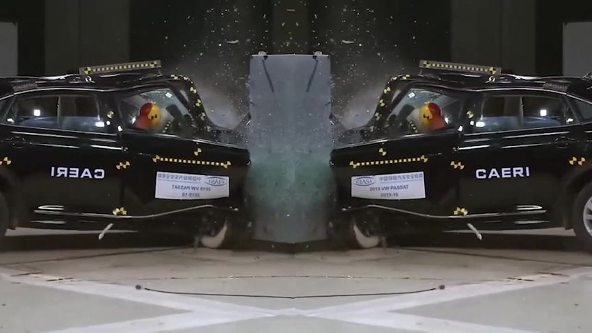 【中保研】上海大众帕萨特碰撞测试结果#大众