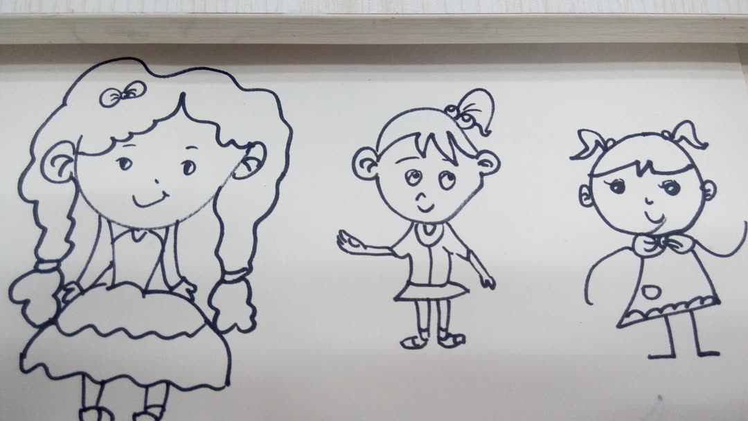 超简单简笔画毛毛虫、娇羞的小鸡仔、侏罗纪公园的恐龙、学猫叫一