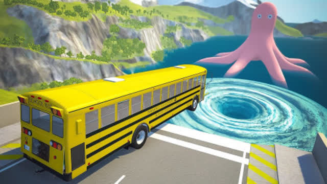 汽车开进巨型水漩涡会怎样?老外用3D动画模拟,全程高能不断!