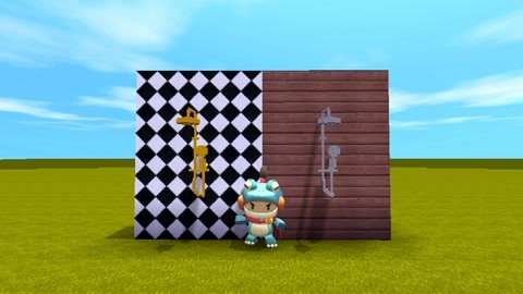 迷你世界:微缩模型教程——现代别墅必备,简单的欧式复古花洒