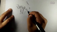 手绘景观植物单体线稿园林手绘景观手绘线稿教程 马克上色宋旺手绘