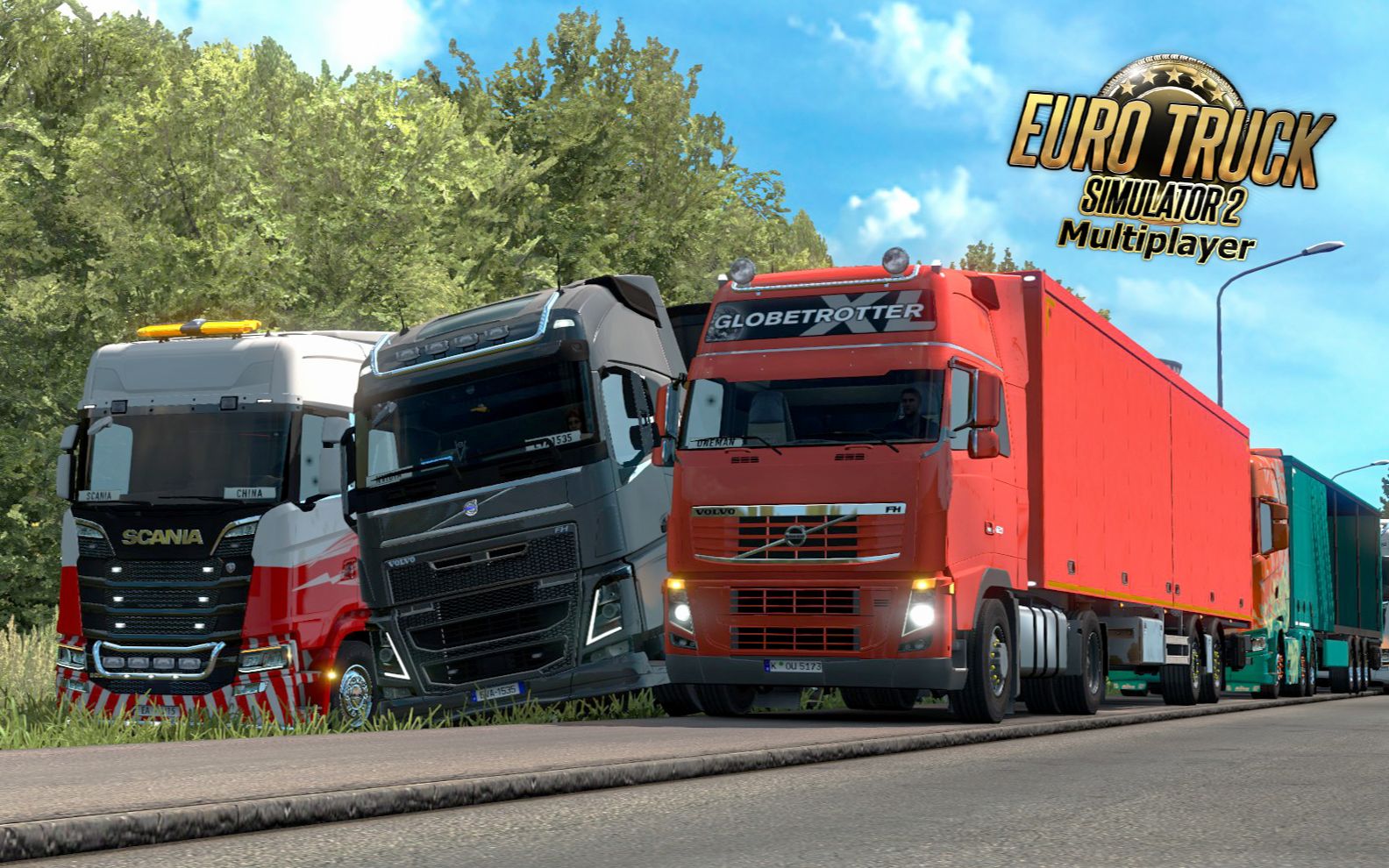 「欧洲卡车模拟2」车队竟被三人拦路抢劫? !(假的)-7月25日联运 Euro ...