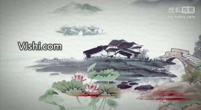 片头视频素材_中国风水墨