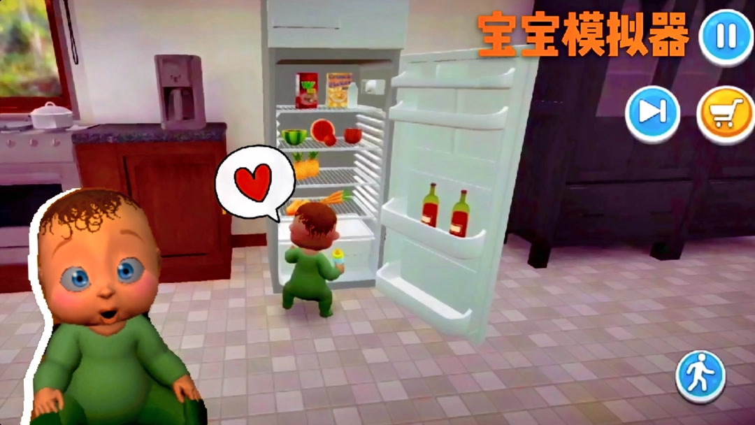 宝宝模拟器:爸爸妈妈不在家,我只有自力更生了