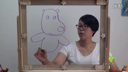 倒霉熊简笔画 熊大熊二学画画 光头强 熊出没 儿童创意涂鸦 木制玩具