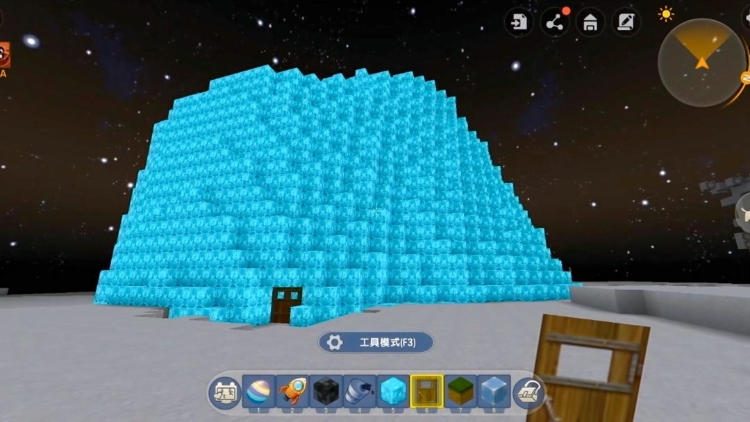 迷你世界飞龙解说:钻石块城堡的制作教程