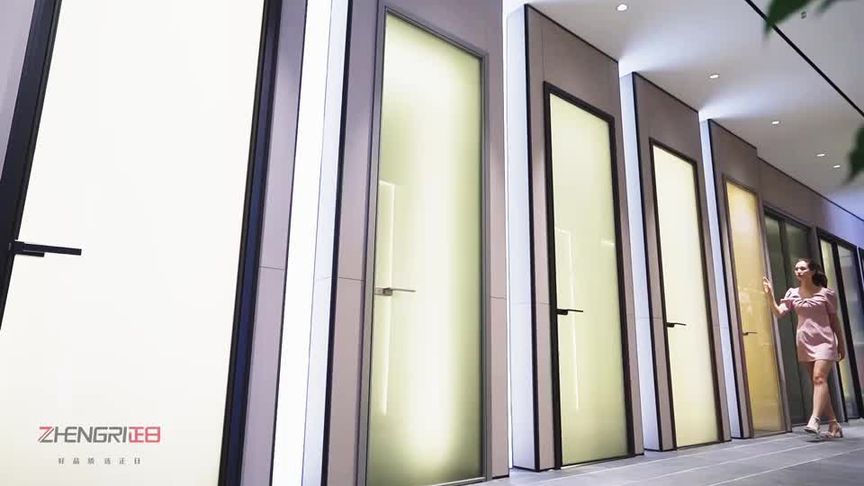 极简窄边平开门系列#极窄 #极窄推拉门 #极简轻奢 #极简玻璃门