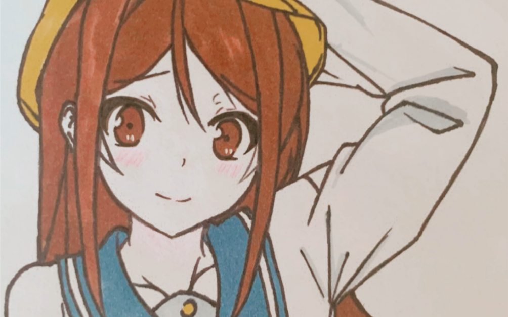 【手绘】可爱漫画女孩