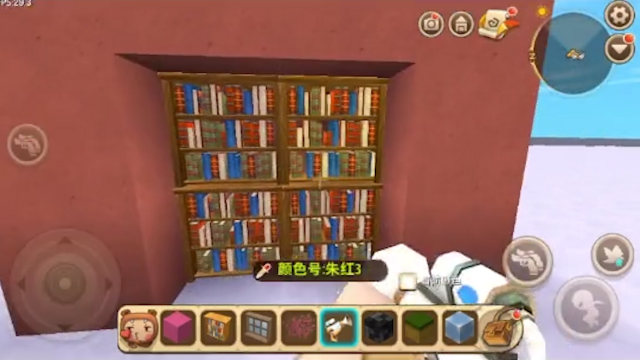 迷你世界:原来少女书柜的制作这么简单,学到了!