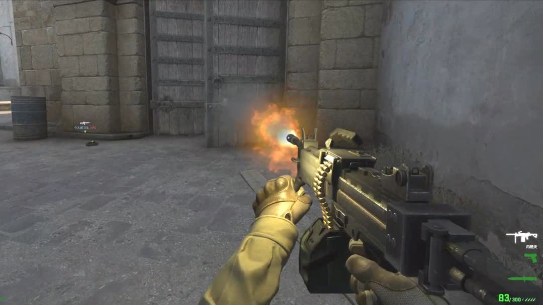 CSGO竞技模式 只适合用内格夫 其他武器做描边大师