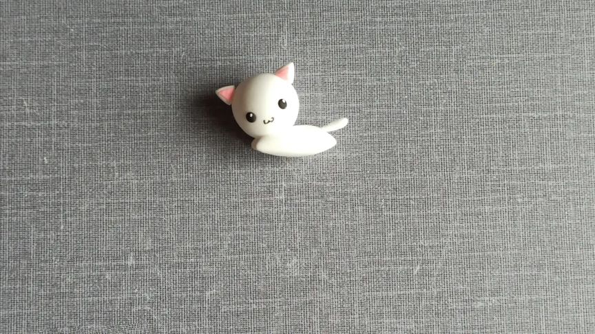 超轻粘土制作:可爱小猫,简单易学