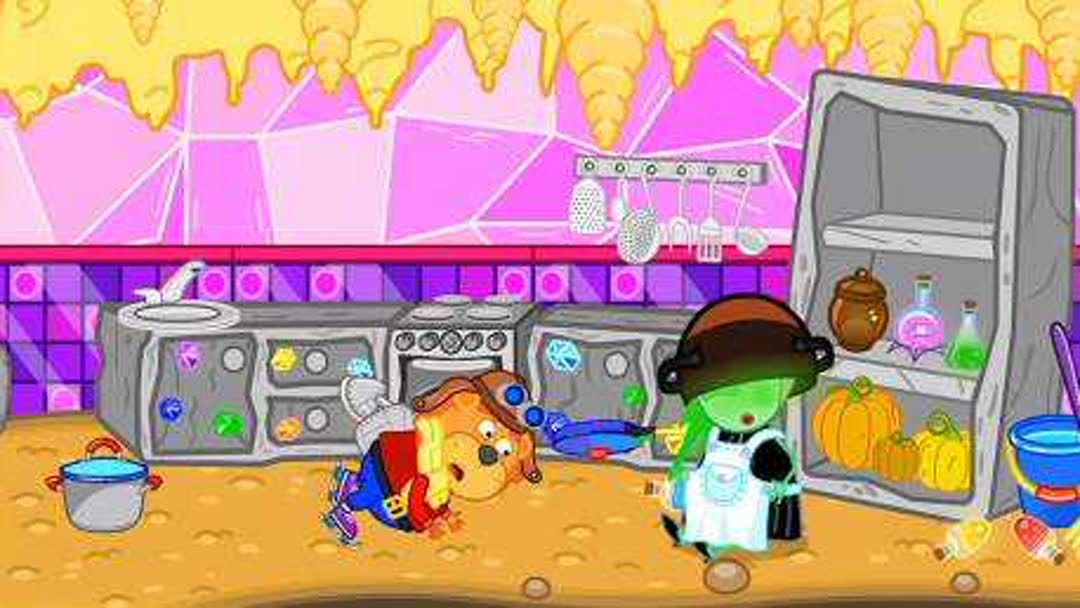 小狮子动画:小狮子不小心打翻锅,里面的汤汁都洒在了奶奶头上