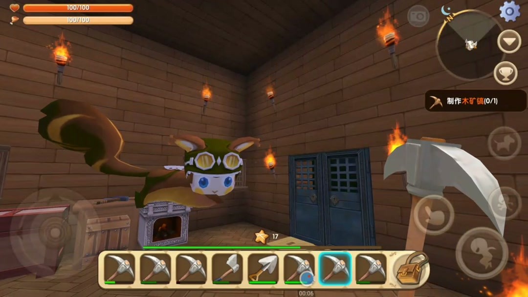 迷你世界正面看我的小飞鼠