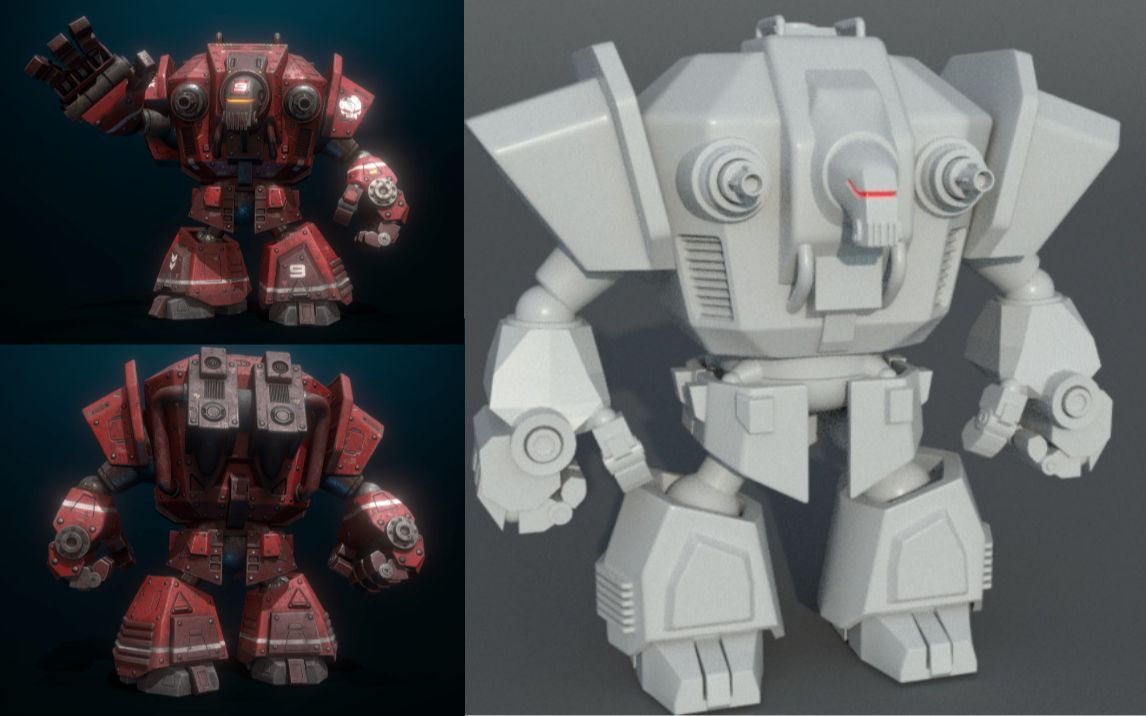 从零开始做出完整的《小金刚》模型,Maya机器人详细建模教程