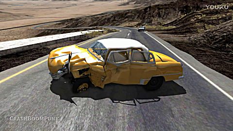 BeamNG模拟汽车卡车碰撞