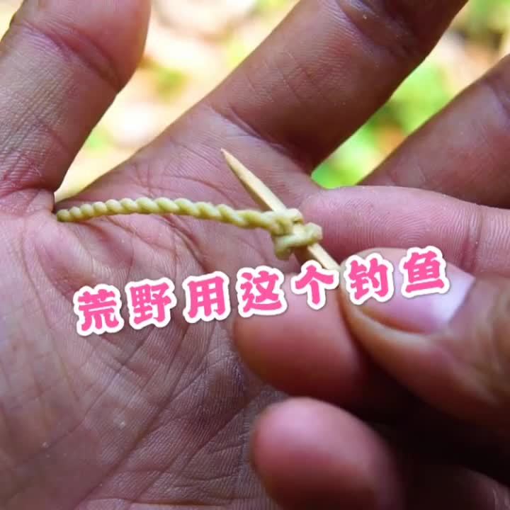 丛林历险记自动钓鱼器,荒野求生技能