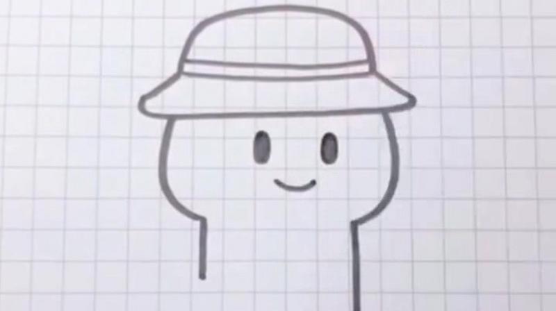 超简单的简笔画:教你画一个巨可爱的表情包!