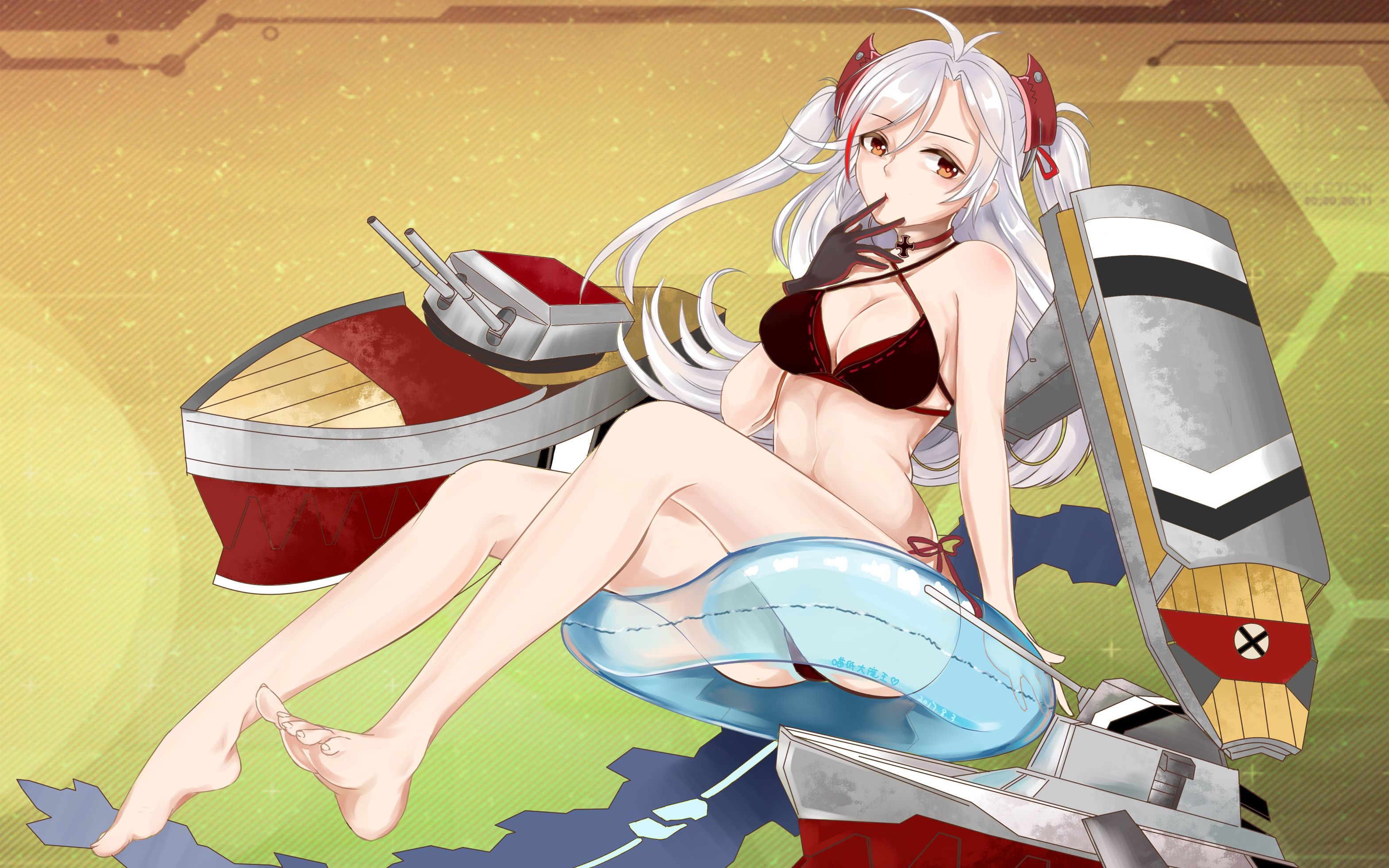 【碧蓝航线】D4 全程4船自律——爆炸的胡德尼+北宅齐柏林+不破之盾!