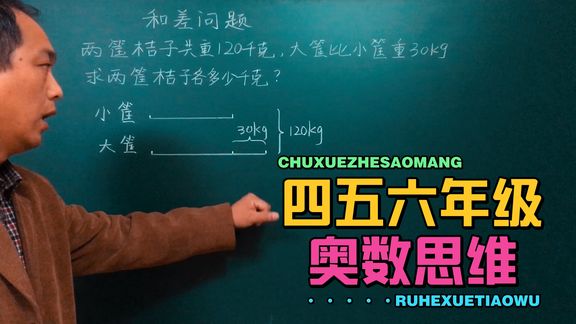 四五六年级学霸方法、简单解决奥数中的和差问题