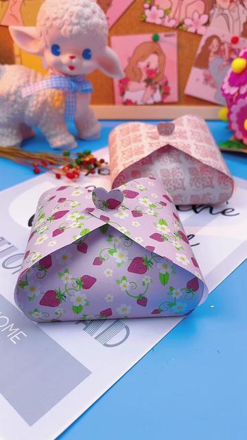 简单又好看的礼品收纳盒幼儿手工手工折纸教师节礼物暑假充电计划青...