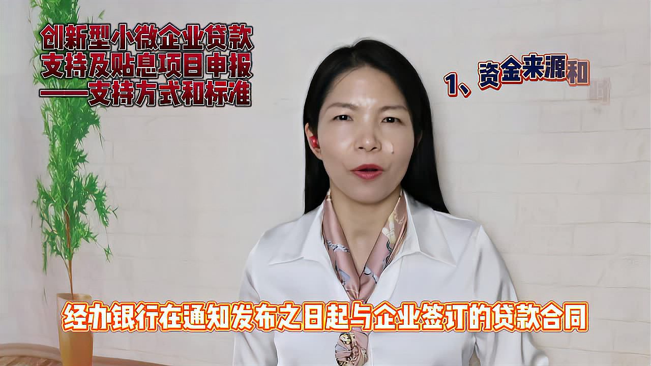 创新型小微企业贷款支持及贴息项目支持方式和标准