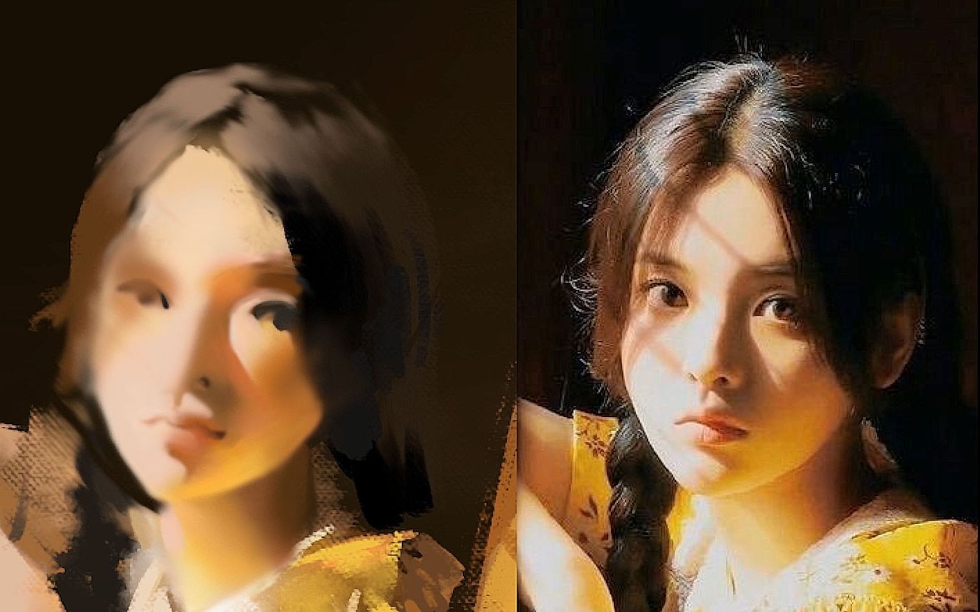 【PS厚涂】绝美光影,小画渣在线摸只小超越