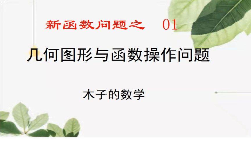 几何图形与函数操作2