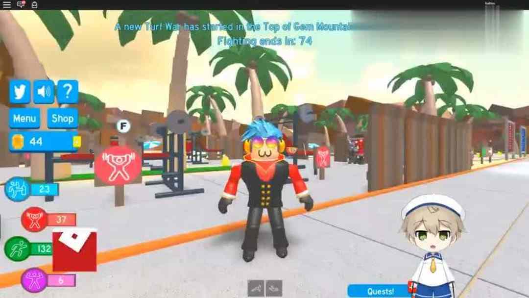 小格解说Roblox街头战斗模拟器:学习强力招式!变身街头霸王?