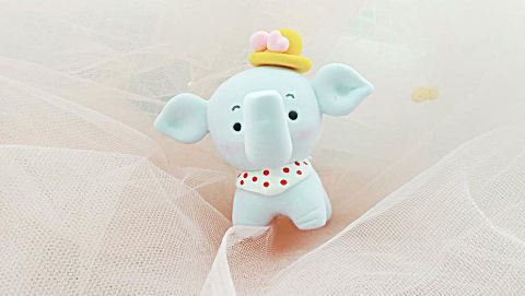 ...季 第24集创意粘土DIY,教你学会如何动手做一只可爱的大象,非常简单