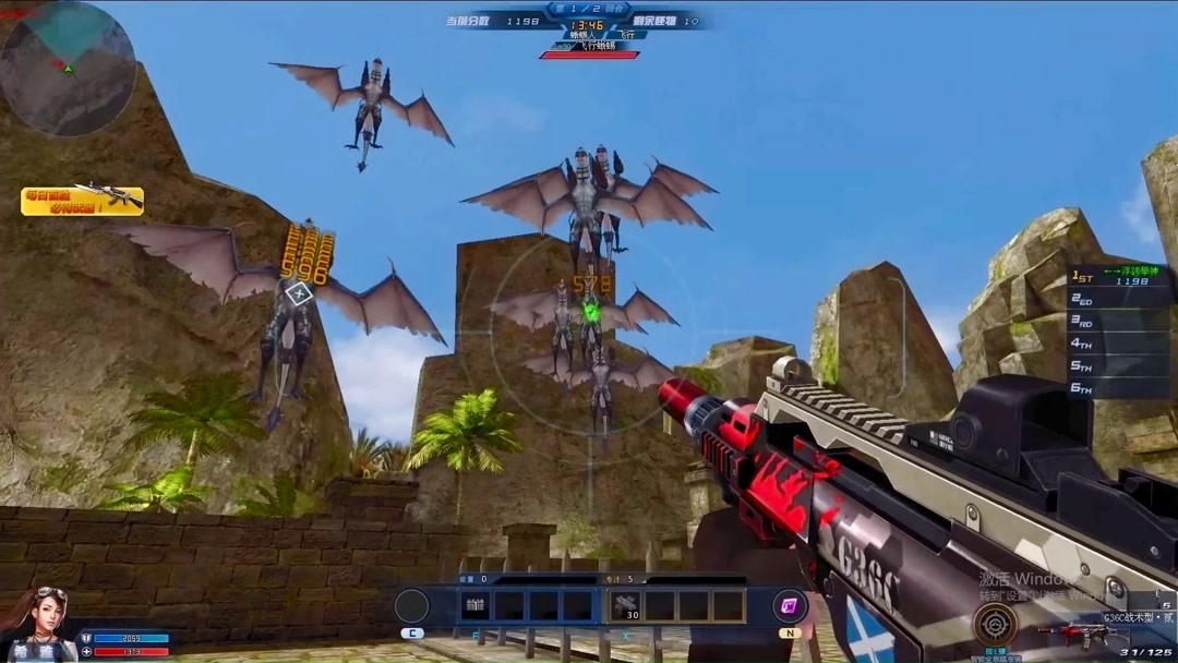 生死狙击:解说官方冒险模式外挂型自瞄武器G36C战术武器评测超强