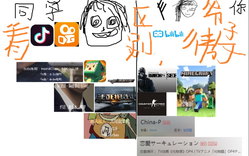 你与你同学的区别