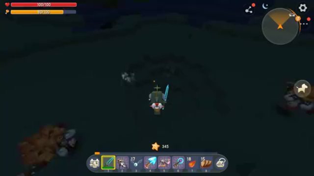 迷你世界:无敌生存,夜幕降临全魔乱舞,地心人把欣然给包围了!