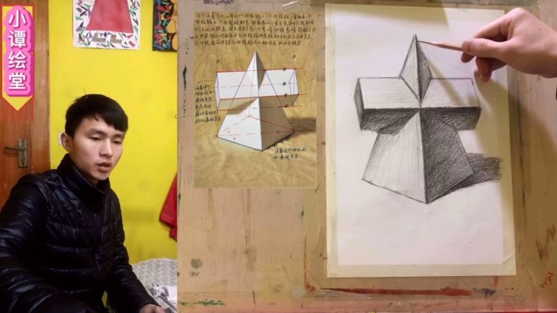 素描石膏体教学,手把手带你一起学画画,看看吧