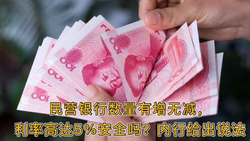 民营银行数量有增无减,利率高达5%安全吗?内行给出说法