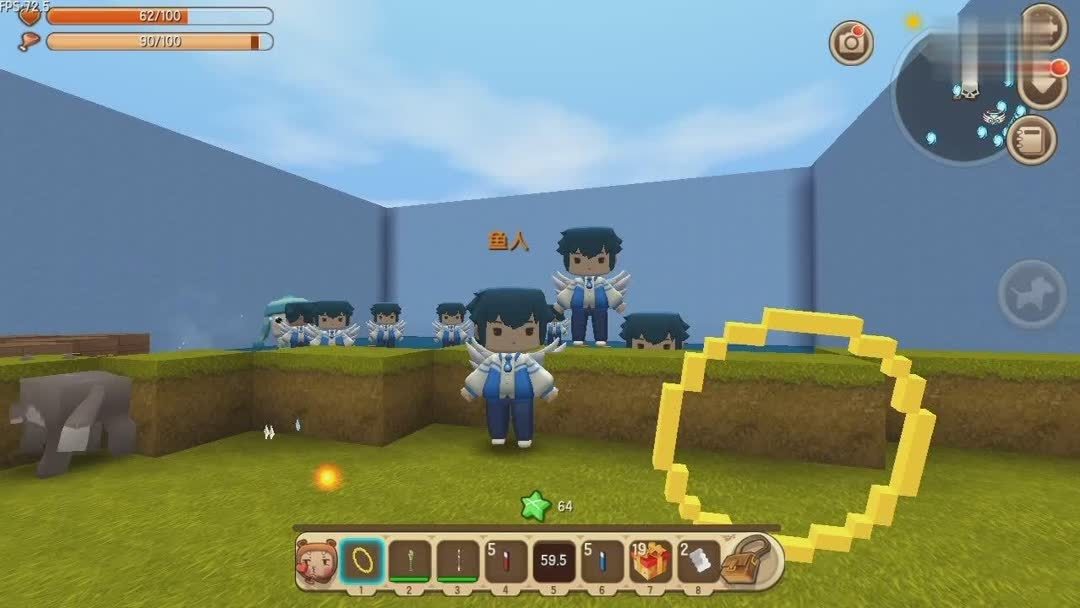 迷你世界:解锁新武器乾坤圈,挑战新生物小鱼人