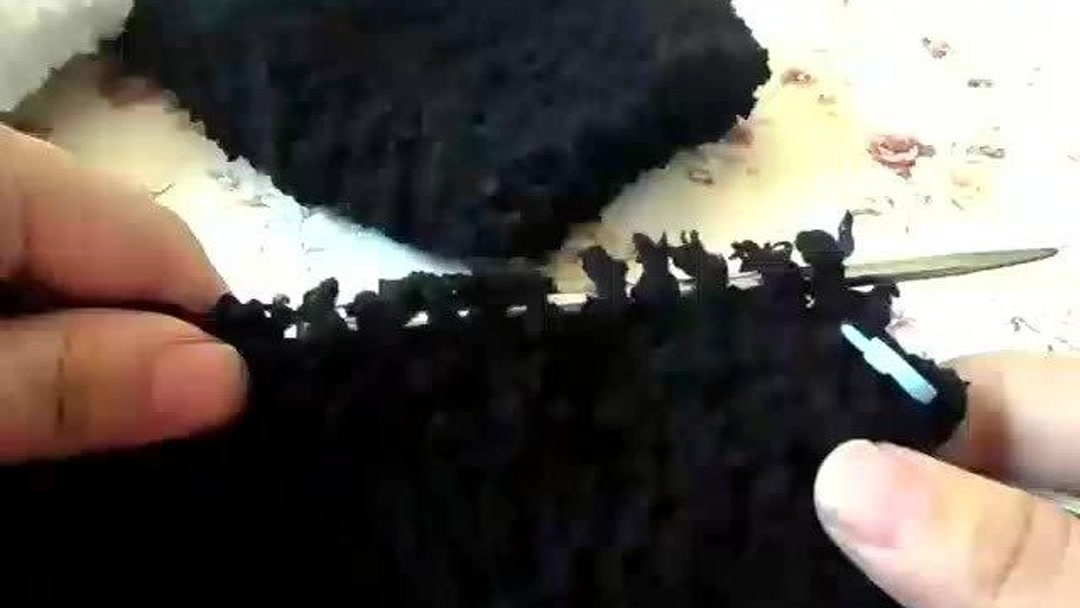 棒针编织花样 连体衣配件的织法