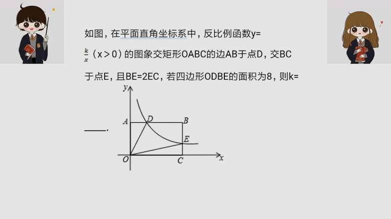 反比例函数经典习题,只知道线段比求k值