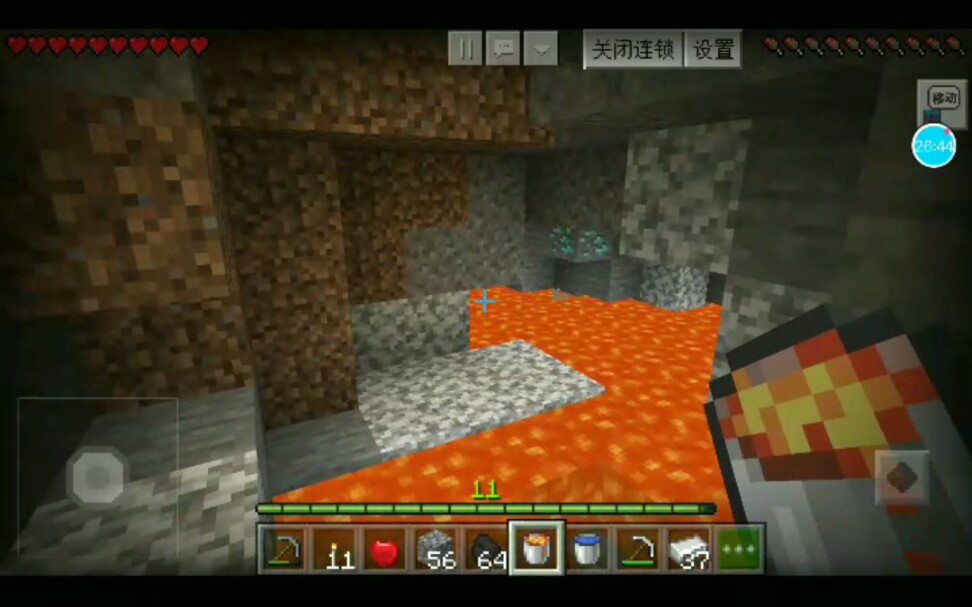 我的世界:精神小伙发现了钻石结果被沙砾弄没了