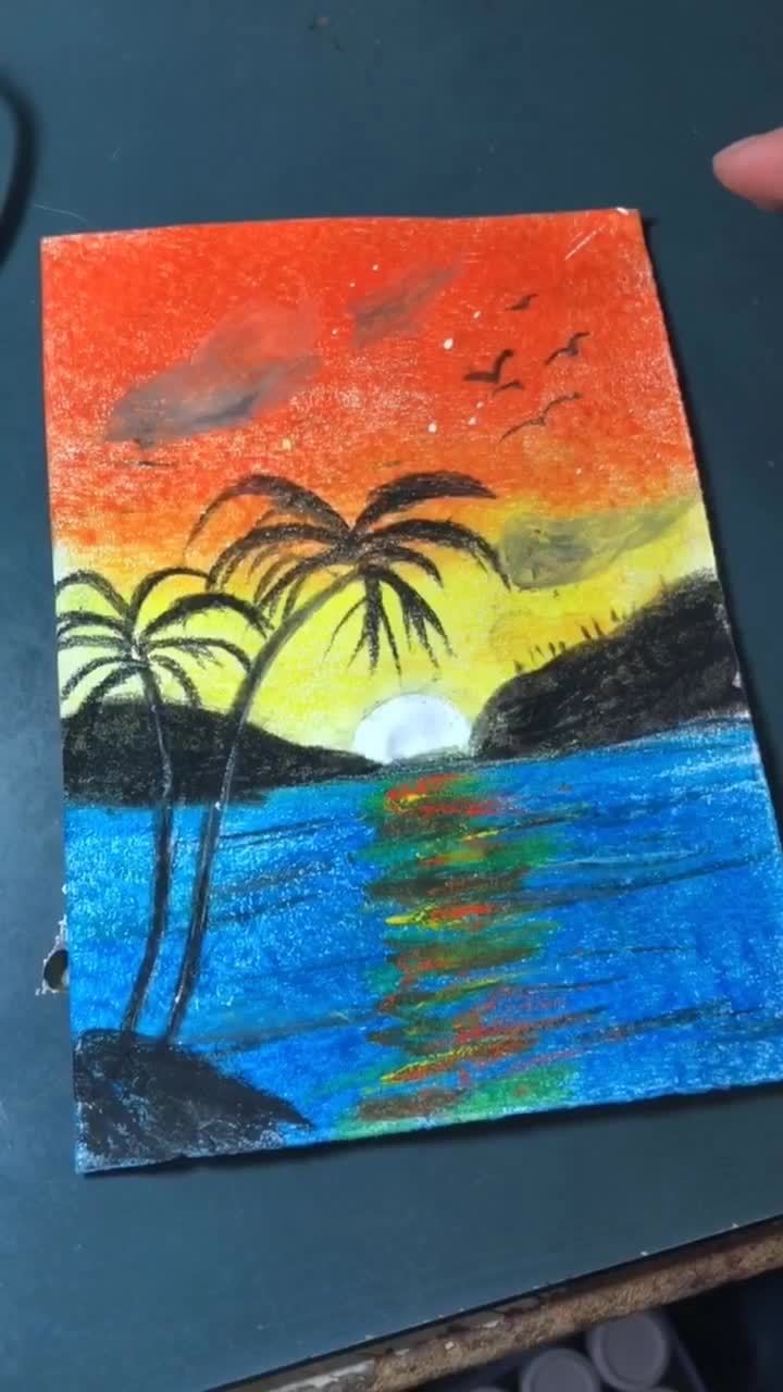 幼儿教育,蜡笔画