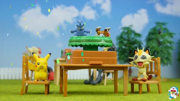 小智和皮卡丘一群人在玩游戏,真有意思