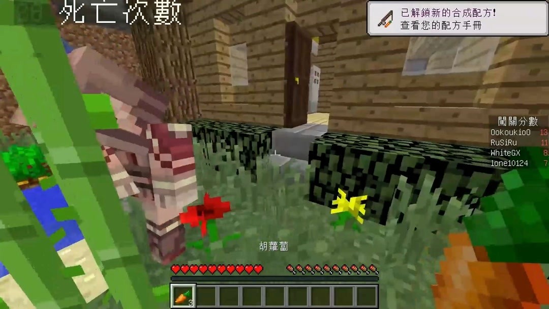 我的世界 难得的绿色世界,好多花花草草啊