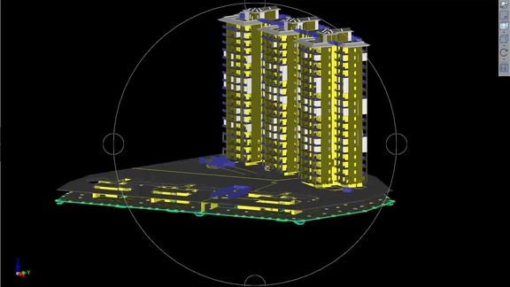 三维视图墅院工程22#及地下室工程造价专用计量文件