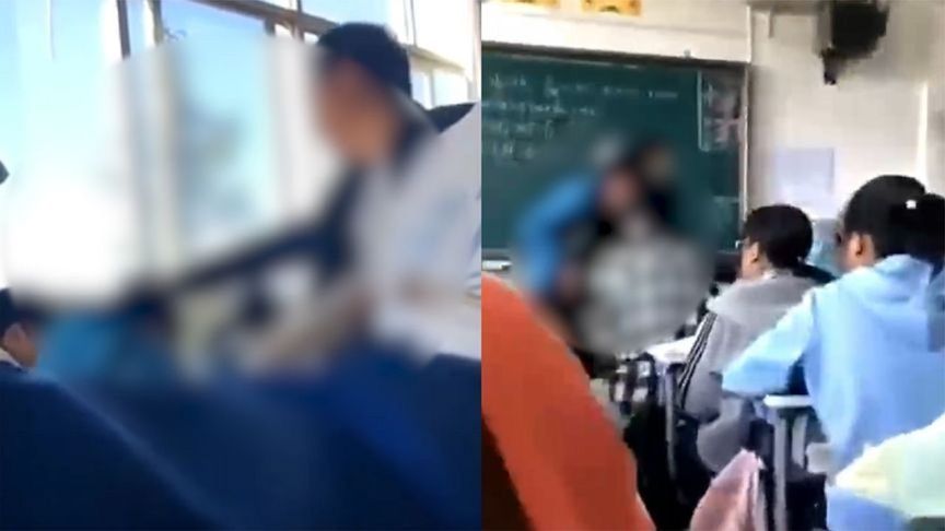 抓头、一脚踢出门,云南昭通一老师课上殴打学生:已被处理