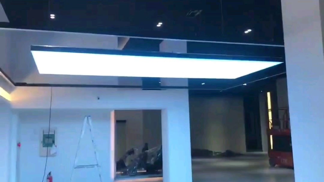 动感灯箱全彩动感天花七彩软膜吊顶装修蓝天白云设计制作光效动态可...