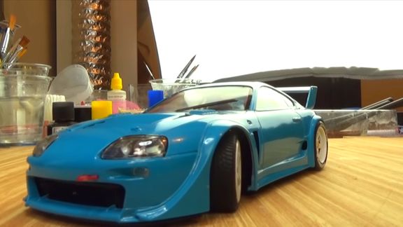 丰田Supra Mk4汽车模型的制作过程