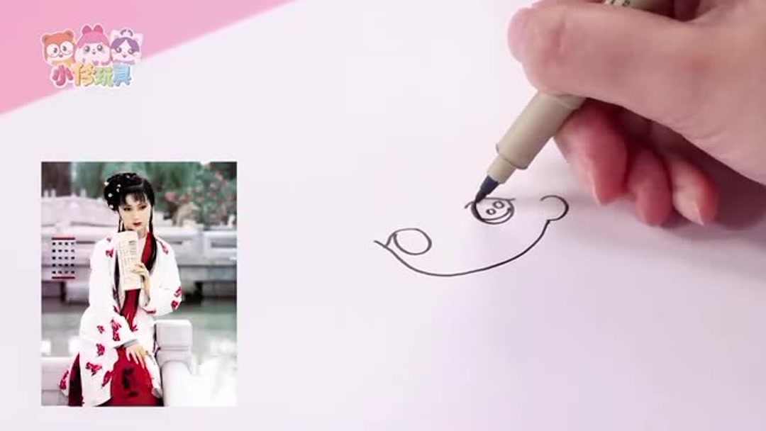 十二星座手绘之古风双鱼座娃娃