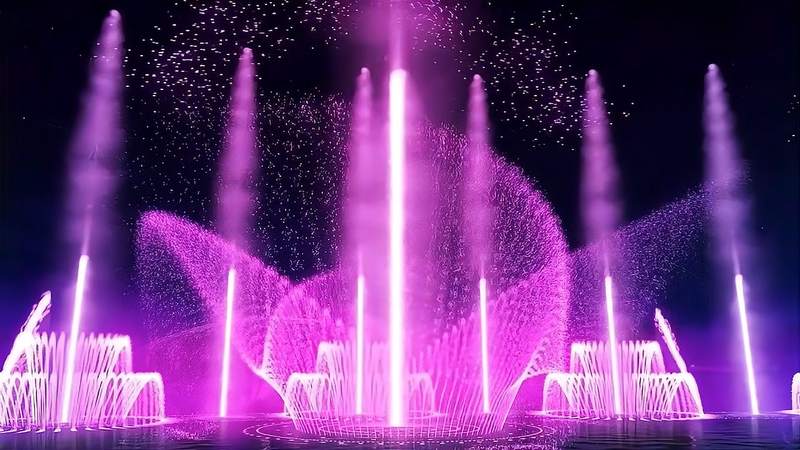 喷泉施工公司-喷泉动画-实地喷泉案例