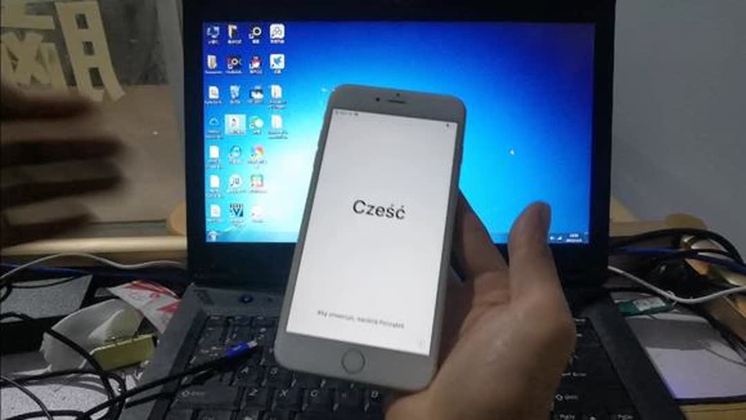 苹果6p解id锁.客户已经刷机,看看能不能解开