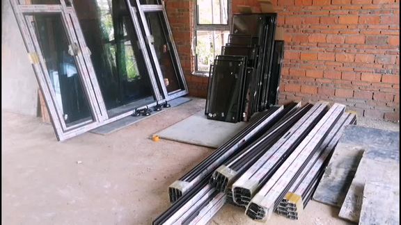 利用五一假期,自己安装铝合金门窗,第一次安装技术不行