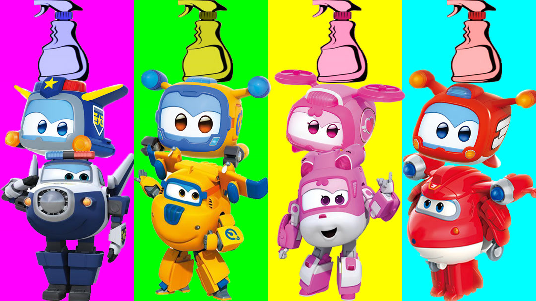 超级宠物帮助乐迪多多小爱包警长,选择正确颜色的消毒液